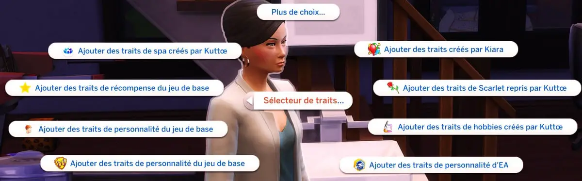 Plus de 200 traits de caractère par Chingyu ! - Mod Sims 4