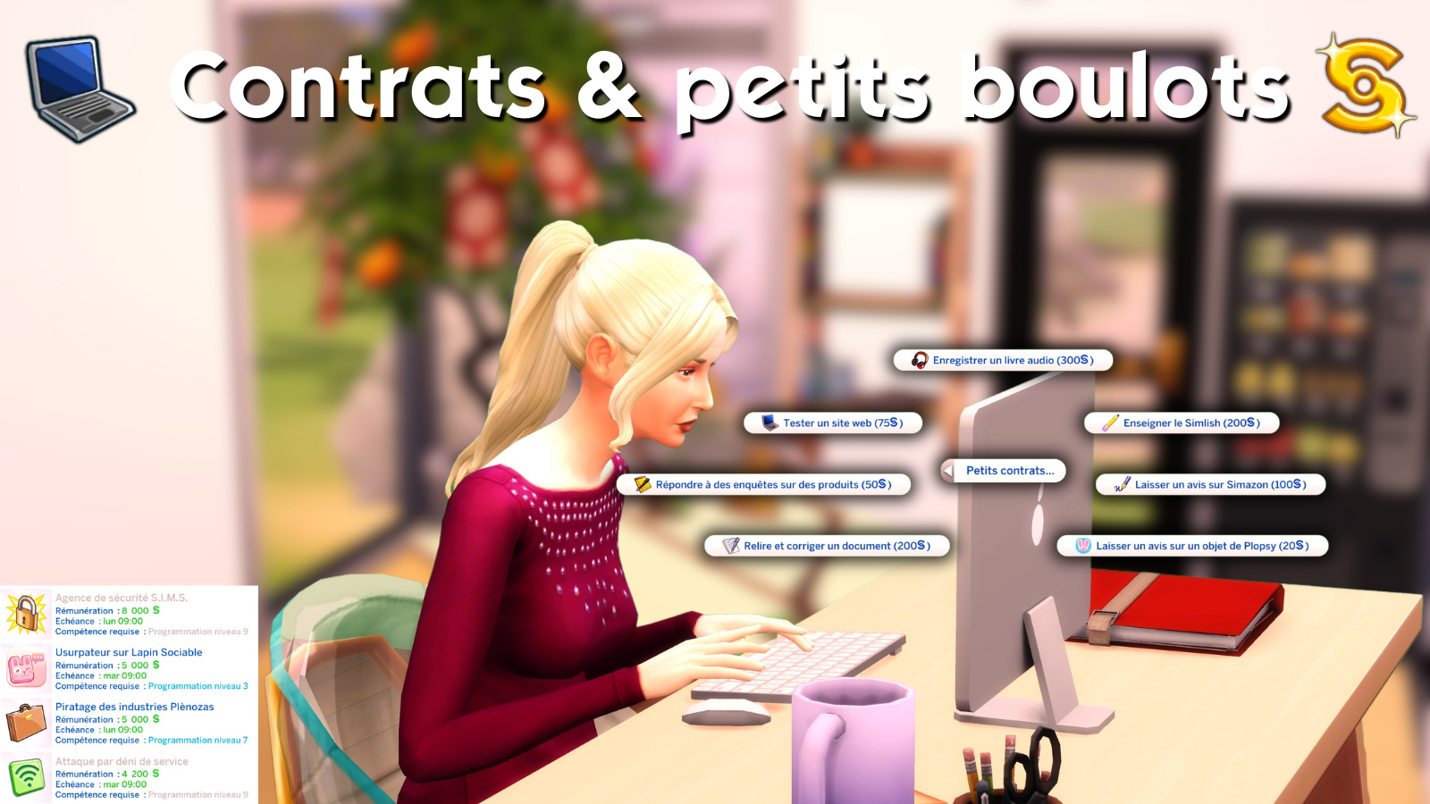 Petits contrats, freelance et petits boulots - Mod Sims 4