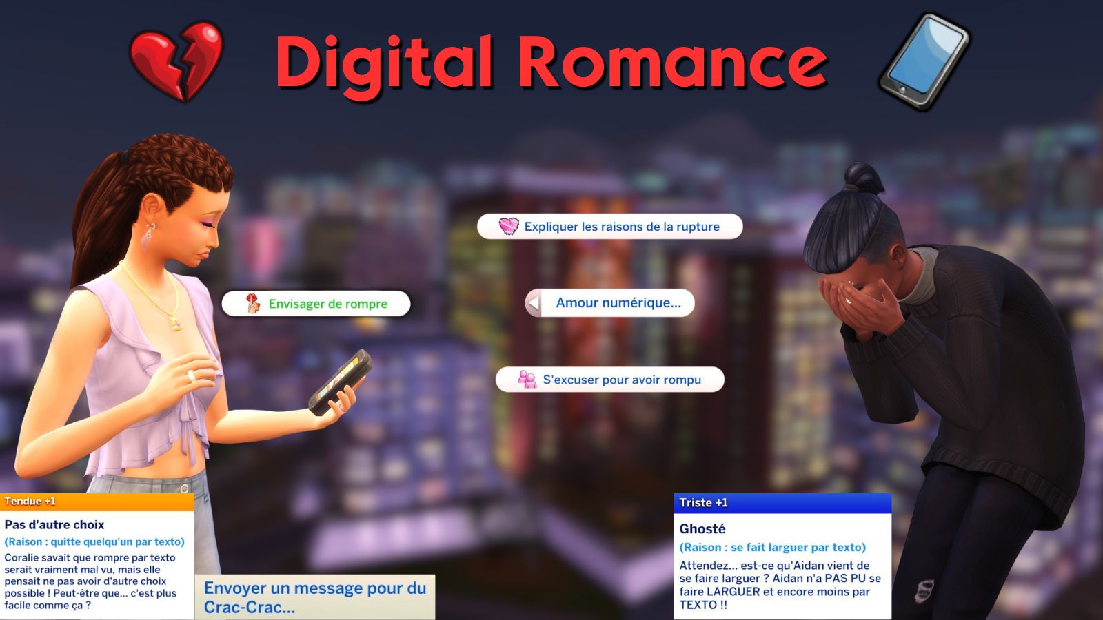 Mod Digital Romance par ThatsSoJordy - Mod Sims 4